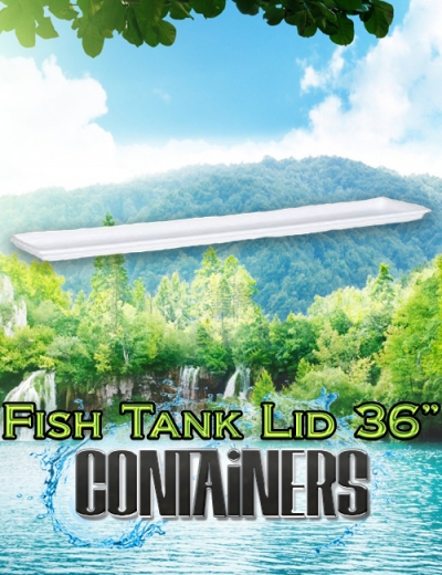 Fish Tank Lid - Countryside Flower Box Tray, White, 36-Inch ...